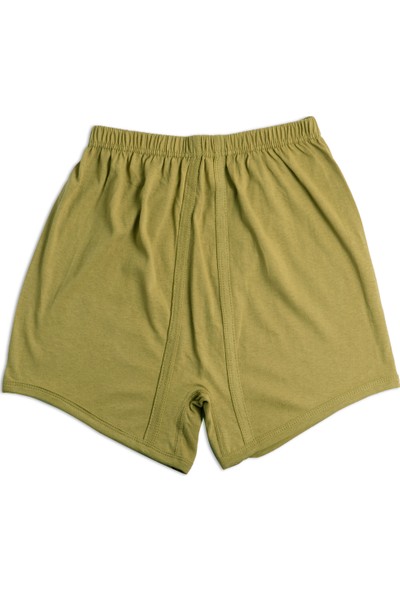 Asker İç Çamaşırı 6'lı Askeri Yeşil Paçalı Boxer Don