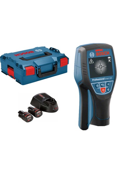 Bosch 12V D-Tect 120 Multi Dedektör 2 x Gba 12V 2.0 Ah Başlangıç Seti Bosch 12V D-Tect 120 Multi Dedektör 2 x Gba 12V 2.0 Ah Başlangıç Seti