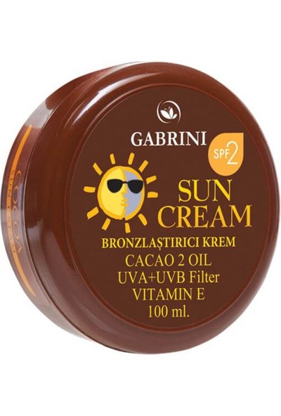 Gabrini Kakao Özlü Bronzlaştırıcı Krem 100 ml