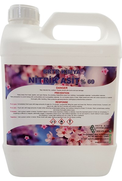 Brtr Kimya Nitrik Asit 6 Kg Brtr Kimya Nitrik Asit 6 Kg