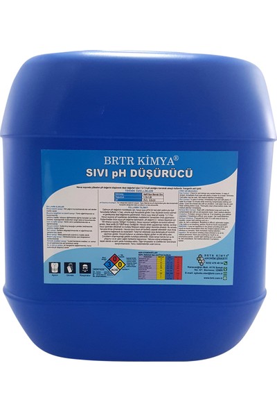 Brtr Kimya Sıvı Ph Düşürücü - 30Kg Brtr Kimya Sıvı Ph Düşürücü - 30Kg