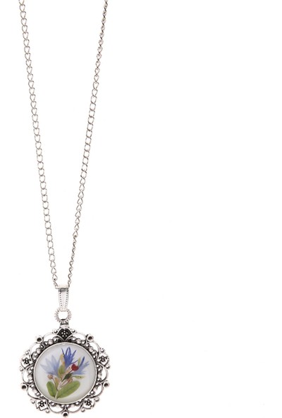 Halley Concept Özel El Yapımı Çiçek Tasarım Reçine Kadın Kolye