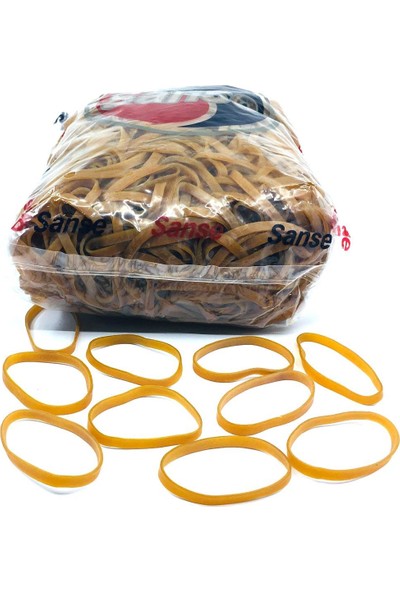 Sanse Geniş Kauçuk Paket Ambalaj Kasa Lastiği 70x5mm 1kg