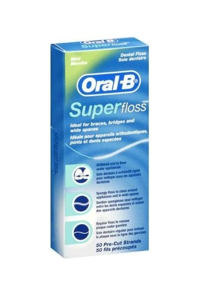 Oral-B Super Floss Diş İpi 50 Adet Oral-B Super Floss Diş İpi 50 Adet