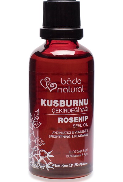 Bade Natural Soğuk Sıkım Kuşburnu Çekirdeği Yağı %100 Doğal & Saf Bade Natural Soğuk Sıkım Kuşburnu Çekirdeği Yağı %100 Doğal & Saf