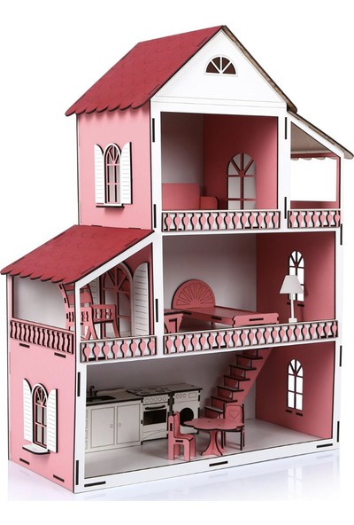 DB Lazer Tasarım Peri Rüya Ahşap Çocuk Oyun Evi