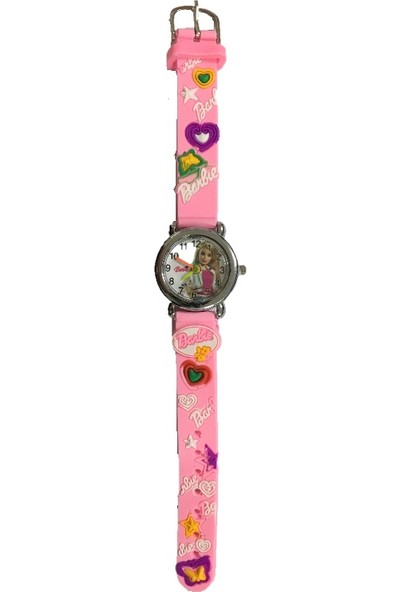 Comtech 3D Kordon Barbie Çocuk Kol Saati Pembe