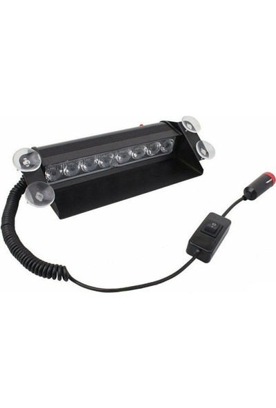 Kgn Cam İçi Çakar Lamba Kırmızı-Mavi Fonksiyonlu 12V