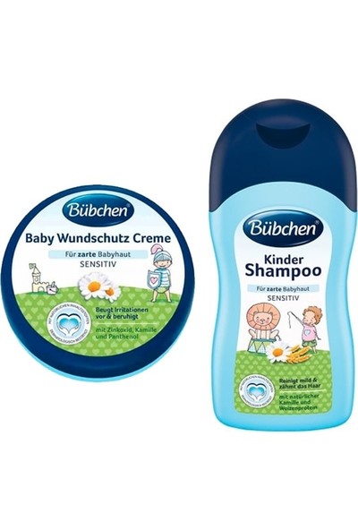 Bübchen Şampuan 400 ml + Pişik Önleyici Bariyer Krem 150 ml