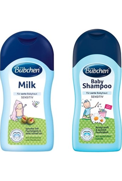 Bübchen Yenidoğan Şampuan 200 ml + Bübchen Nemlendirici Süt 200 ml