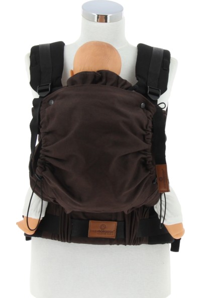 New Age Bebekle Büyüyen %100 Pamuklu Ergonomik Bebek Kanguru (0-4 Yaş) - COFFEE