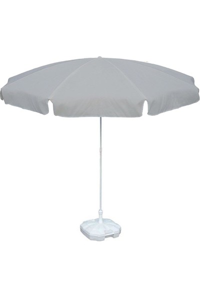 Tevalli Plaj Balkon Bahçe Şemsiyesi (2 Metre) + 20LT Bidon Gri Tevalli Plaj Balkon Bahçe Şemsiyesi (2 Metre) + 20LT Bidon Gri