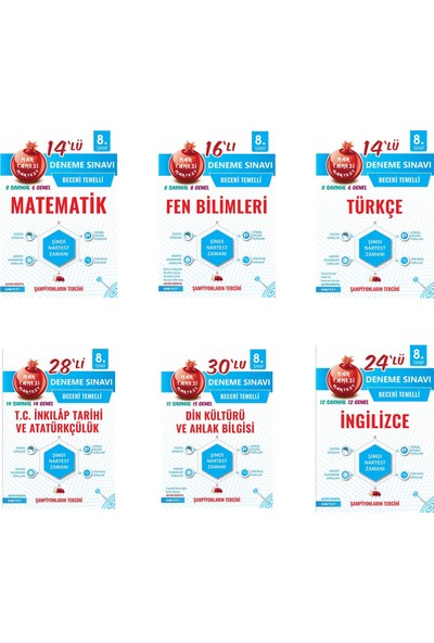Nartest Yayınevi Lgs 8. Sınıf Nar Tanesi Deneme Seti 2020 Nartest Yayınevi Lgs 8. Sınıf Nar Tanesi Deneme Seti 2020
