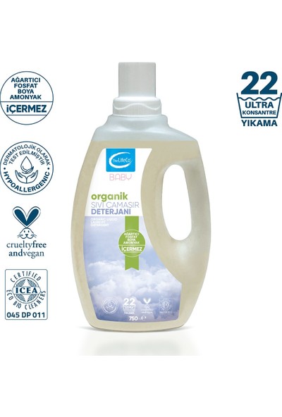 The Lifeco Baby Organik Sıvı Çamaşır Deterjanı 750 ml