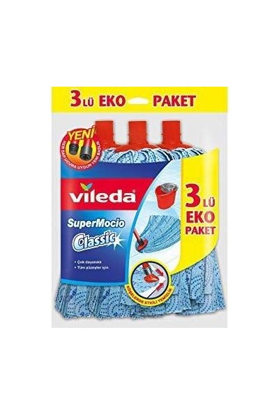 Vileda Super Mocio 3'lü Klasik Paspas Vileda Super Mocio 3'lü Klasik Paspas