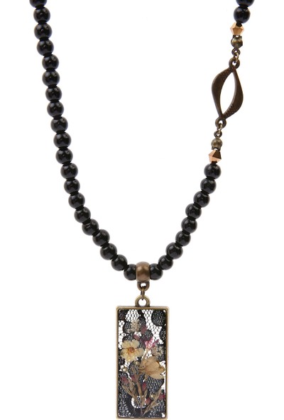 Halley Concept Özel El Yapımı Çiçek Tasarım Reçine Kadın Kolye