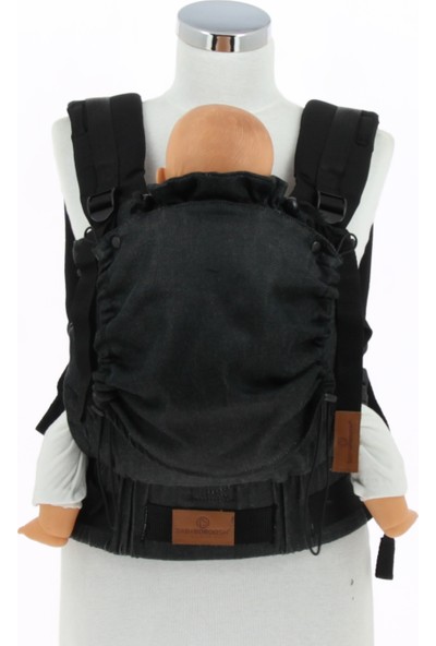 New Age Bebekle Büyüyen %100 Pamuklu Ergonomik Bebek Kanguru (0-4 Yaş) - DARK