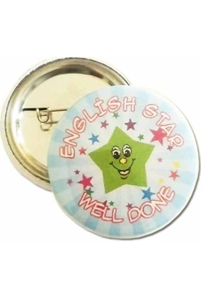 Hediye Panayırı English Star Well Done Yaka Rozeti 20'li Hediye Panayırı English Star Well Done Yaka Rozeti 20'li