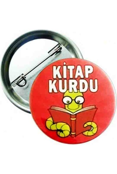 Hediye Panayırı Kitap Kurdu Yaka Rozeti 20'li