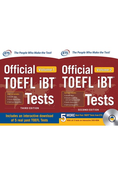 Educational Testing Service Official Toefl Ibt Tests Volume 1+2 Set (2 Kitap) Educational Testing Service Official Toefl Ibt Tests Volume 1+2 Set (2 Kitap)