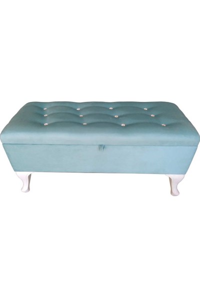 Ertok Sandıklı Puf Koltuk Açık Mavi