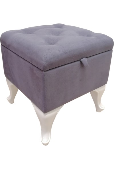 Ertok Sandıklı Puf Koltuk Antrasit Gri