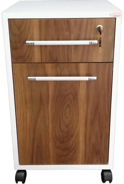 Ertok Ertok Ofis Dolabı Keson Ceviz Tek Kilit