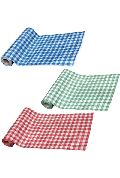 Pratikser Sıvı Geçirmez Kullan At Masa Örtüsü 3 renk 30'lu