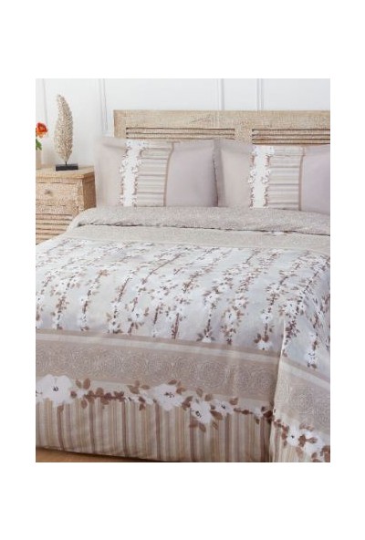Özdilek Queen Yatak Seti Çift Kişilik Jonine Bej