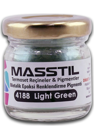 Masstil Metalik Renk Pigmenti Light Green Masstil Metalik Renk Pigmenti Light Green