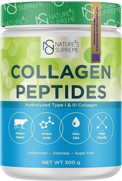 Nature's Supreme Collagen Peptides Powder 300 gr Nature's Supreme Collagen Peptides Powder 300 gr