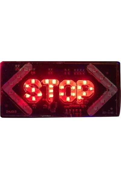 Powermaster Elektrikli İşaret Cihazı Oklu Stop Küçük Powermaster Elektrikli İşaret Cihazı Oklu Stop Küçük