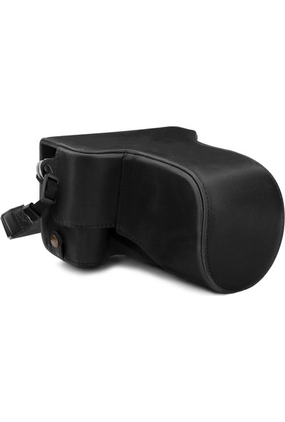 MegaGear MG1758 Suni Deri Fotoğraf Makinesi Kılıfı Canon EOS M6 Mark II (18-150 mm) İle Uyumlu MegaGear MG1758 Suni Deri Fotoğraf Makinesi Kılıfı Canon EOS M6 Mark II (18-150 mm) İle Uyumlu