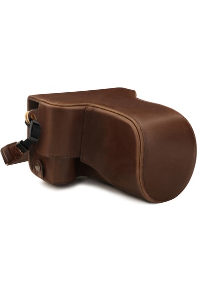 MegaGear MG1758 Suni Deri Fotoğraf Makinesi Kılıfı Canon EOS M6 Mark II (18-150 mm) İle Uyumlu MegaGear MG1758 Suni Deri Fotoğraf Makinesi Kılıfı Canon EOS M6 Mark II (18-150 mm) İle Uyumlu