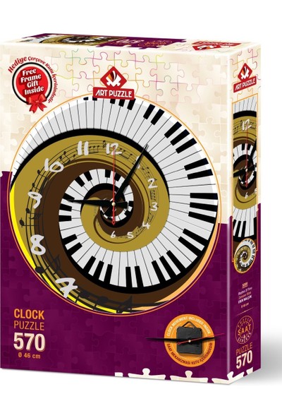 Art Puzzle Zamanın Ritmi 570 Parça Saat Puzzle Art Puzzle Zamanın Ritmi 570 Parça Saat Puzzle