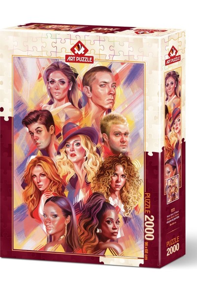 Art Puzzle Dünya Müzik Starları 2000 Parça Puzzle Art Puzzle Dünya Müzik Starları 2000 Parça Puzzle