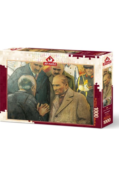 Art Puzzle Atatürk ve Depremzede 1000 Parça Puzzle Art Puzzle Atatürk ve Depremzede 1000 Parça Puzzle