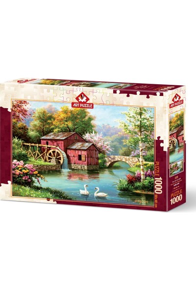 Art Puzzle Kırmızı Eski Değirmen 1000 Parça Puzzle Art Puzzle Kırmızı Eski Değirmen 1000 Parça Puzzle