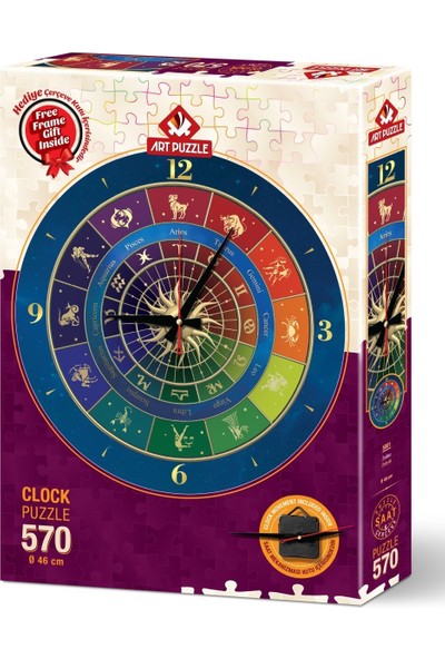 Art Puzzle Zodyak 570 Parça Saat Puzzle