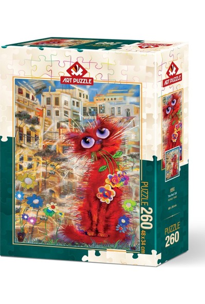 Art Puzzle Kırmızı Kedi 260 Parça Puzzle