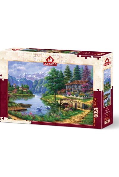 Art Puzzle Göl Köy 1500 Parça Puzzle