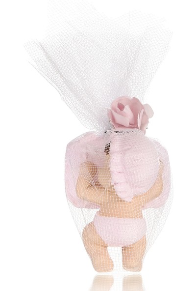 Hulmorya Tasarım Pembe Yastıklı Bebek 30 Adet Kokulu Taş Bebek Şekeri