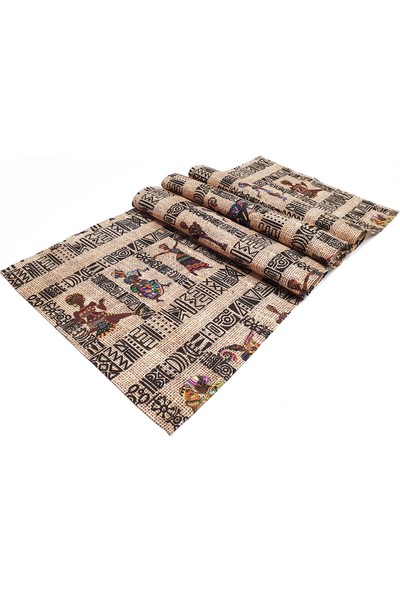 Dekorinyo Afrikalı Kadınlar Desenli Dekoratif Runner Dekorinyo Afrikalı Kadınlar Desenli Dekoratif Runner