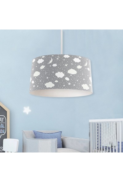 Caprice Bulutlu Aylı Çocuk Odası Sarkıt Avize