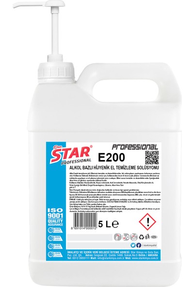 Can Star Alkol Bazlı El Dezenfektanı 5000 ml Can Star Alkol Bazlı El Dezenfektanı 5000 ml