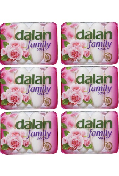 Dalan Family Sabun Gül 280 gr 6 Paket Dalan Family Sabun Gül 280 gr 6 Paket