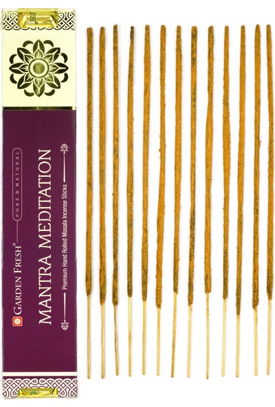 Garden Fresh Mantra Meditation Mantra Meditasyonu Organik Stick Tütsü Garden Fresh Mantra Meditation Mantra Meditasyonu Organik Stick Tütsü
