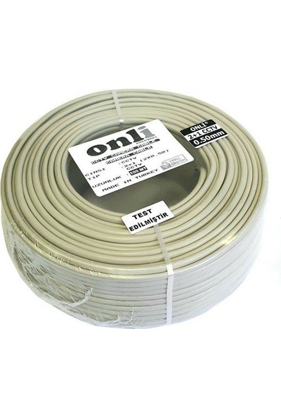 Onli 0.50MM 2+1 Cctv Kamera Kablosu 100 m Onli 0.50MM 2+1 Cctv Kamera Kablosu 100 m