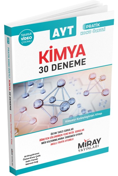 Miray Yayınları AYT Kimya 30 Denemesi