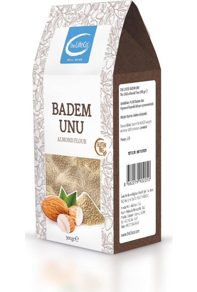 The Lifeco Badem Unu 300 gr Toz Badem Glutensiz Badem Tozu